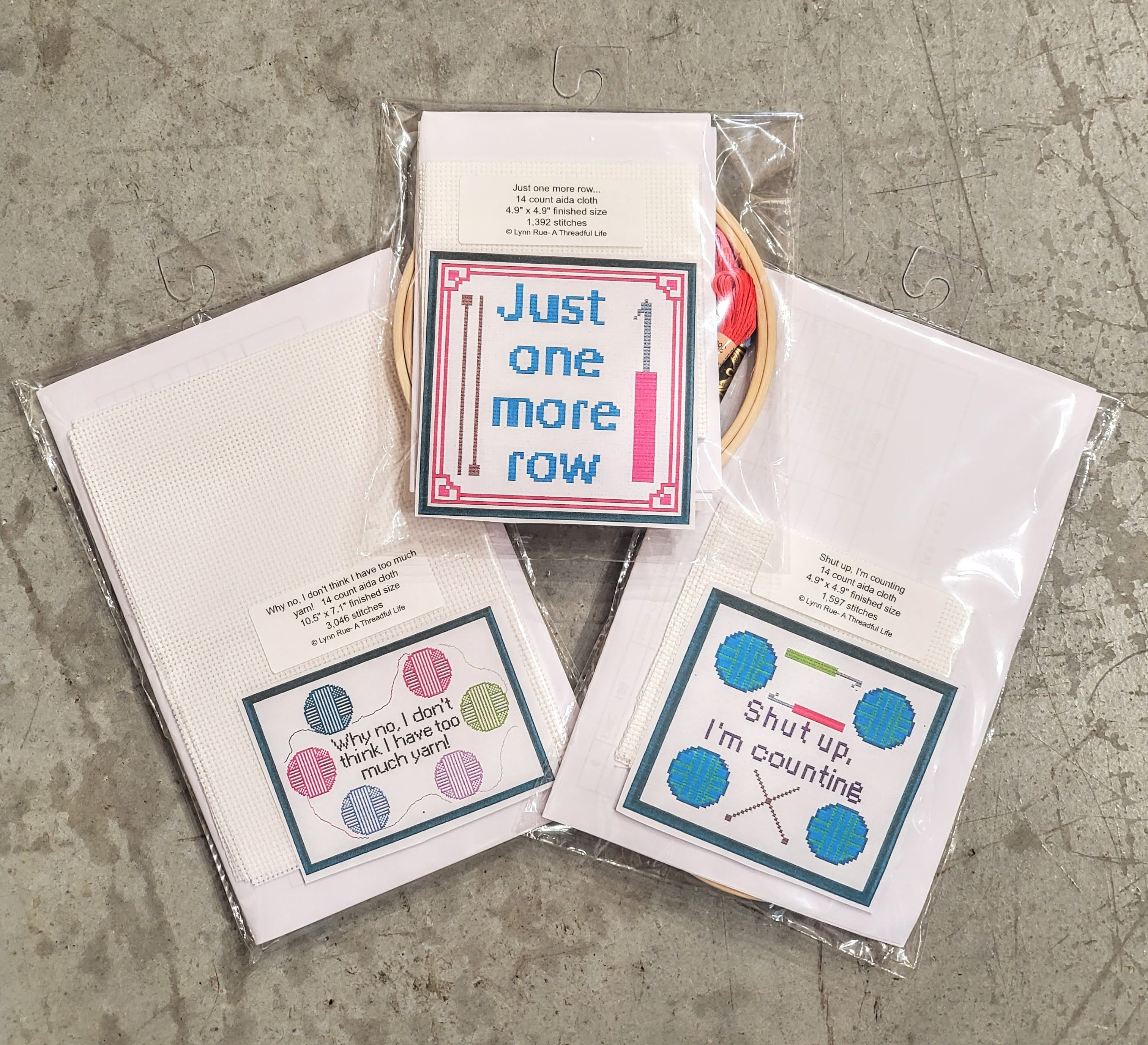 Cross Stitch Kits (A Threadful Life) | Dye Hard Yarns